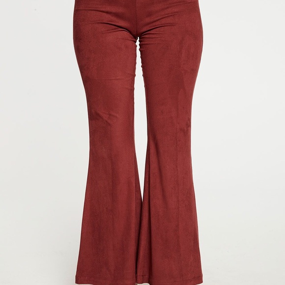 Chaser | Pants & Jumpsuits | Chaser Faux Suede Flare Pant Nwt | Poshmark